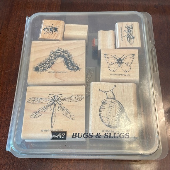 Stampin' Up! | Office | Stampin Up Set Of 8 Rubber Stamps Bugs Slugs ...